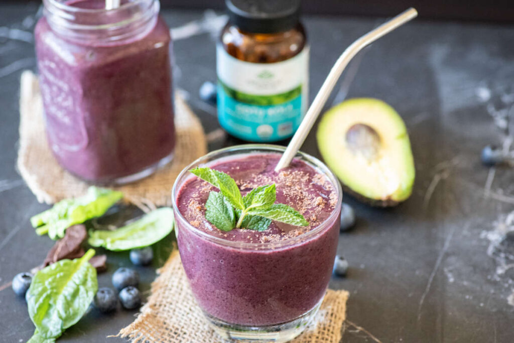 Blueberry Brain-Boosting Smoothie with Gotu Kola | Organic India