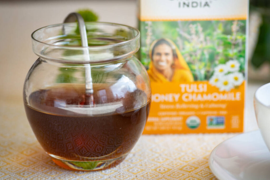 Simple Tea-Infused Chamomile Syrup - Organic India