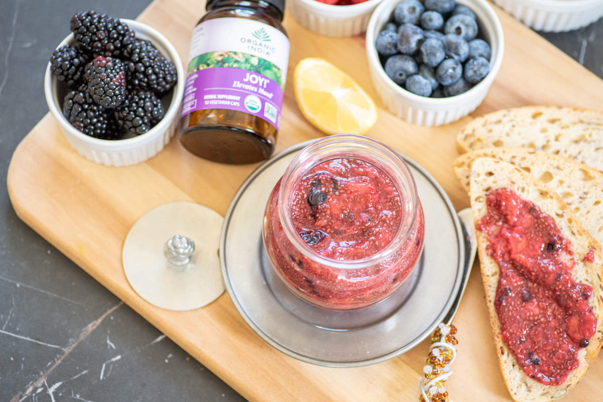 Chia Berry Joy Jam (or any fruit) - Organic India