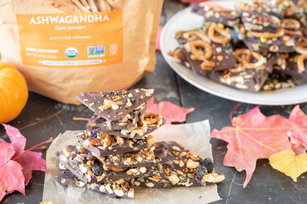 Chocolate Autumn Bark with Herbs and Seeds | Organic India