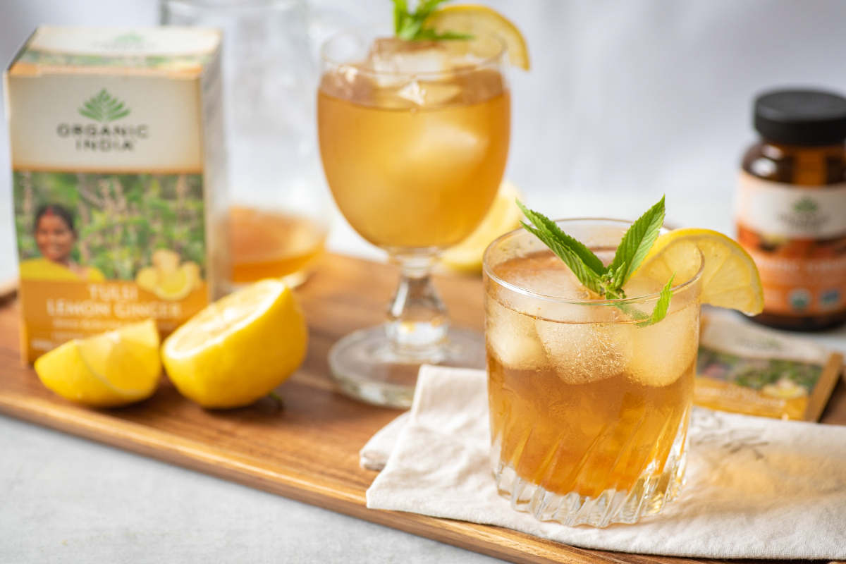 The Best Tulsi Lemon Ginger Elixir - Organic India