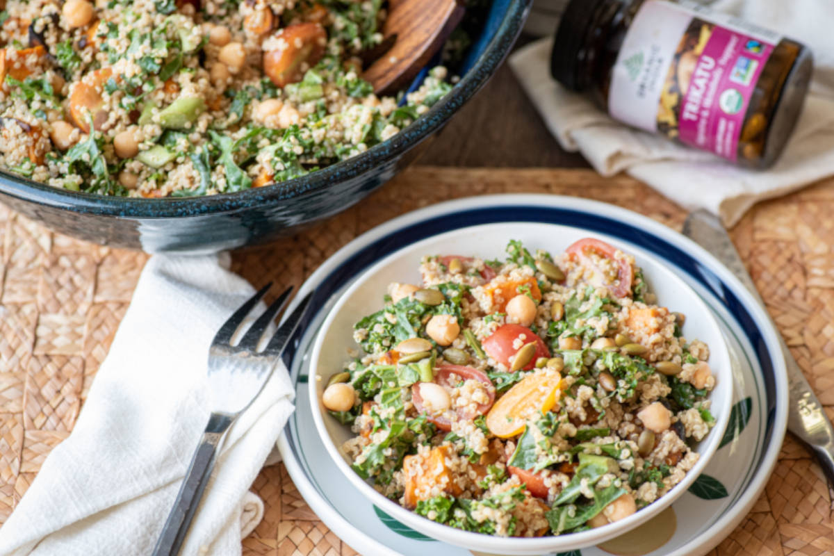 Kale and Quinoa Power Salad with Trikatu Dressing | Organic India