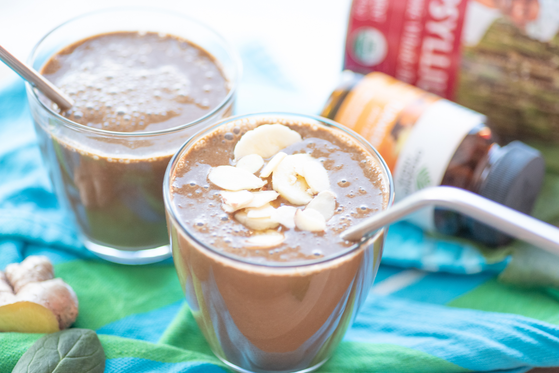 The Best Chocolate Turmeric Ginger Shake | Organic India